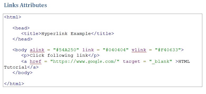 40. Links Attributes – Teacher Wooi Robotic